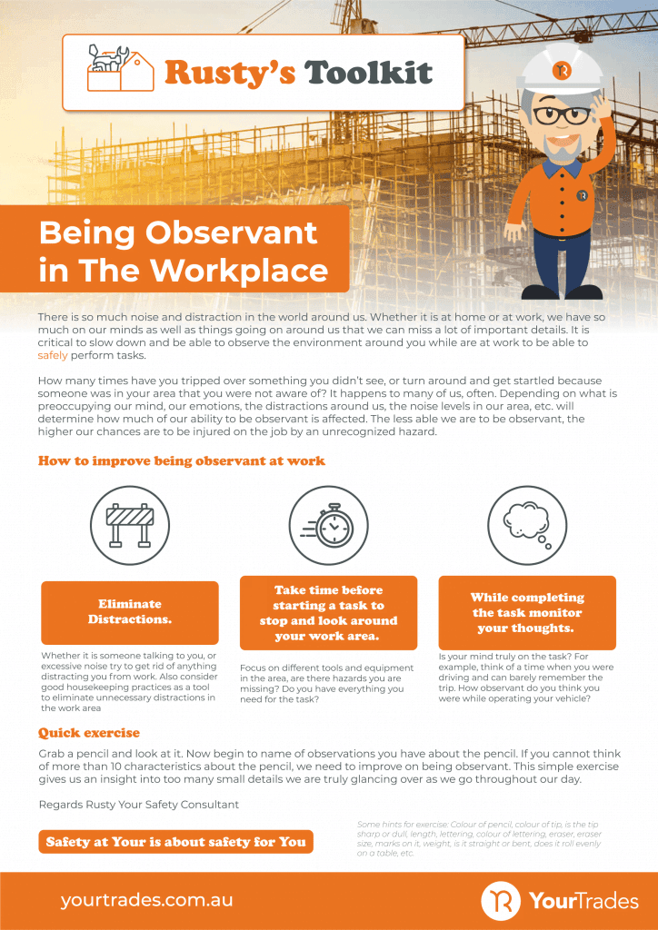 Being Observant in the Workplace - YourTrades